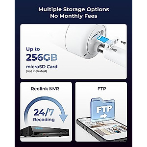 REOLINK CX410 2K PoE Security Camera Outdoor with F1.0 Aperture, True Color Night Vision, 1/1.8" Image Sensor, Adjustable Warm Light, Human/Vehicle/Pet Detection, Built-in Siren, 2-Way Talk