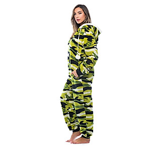 6342-10220-M Just Love Adult Onesie / Pajamas, Medium, Camo Print