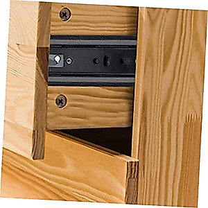 1 Pair Keyboard Track Vanity Accessories Silent Keyboard Black Keyboard Under Desk Tray Keyboard Drawer Keyboard Tray Ke