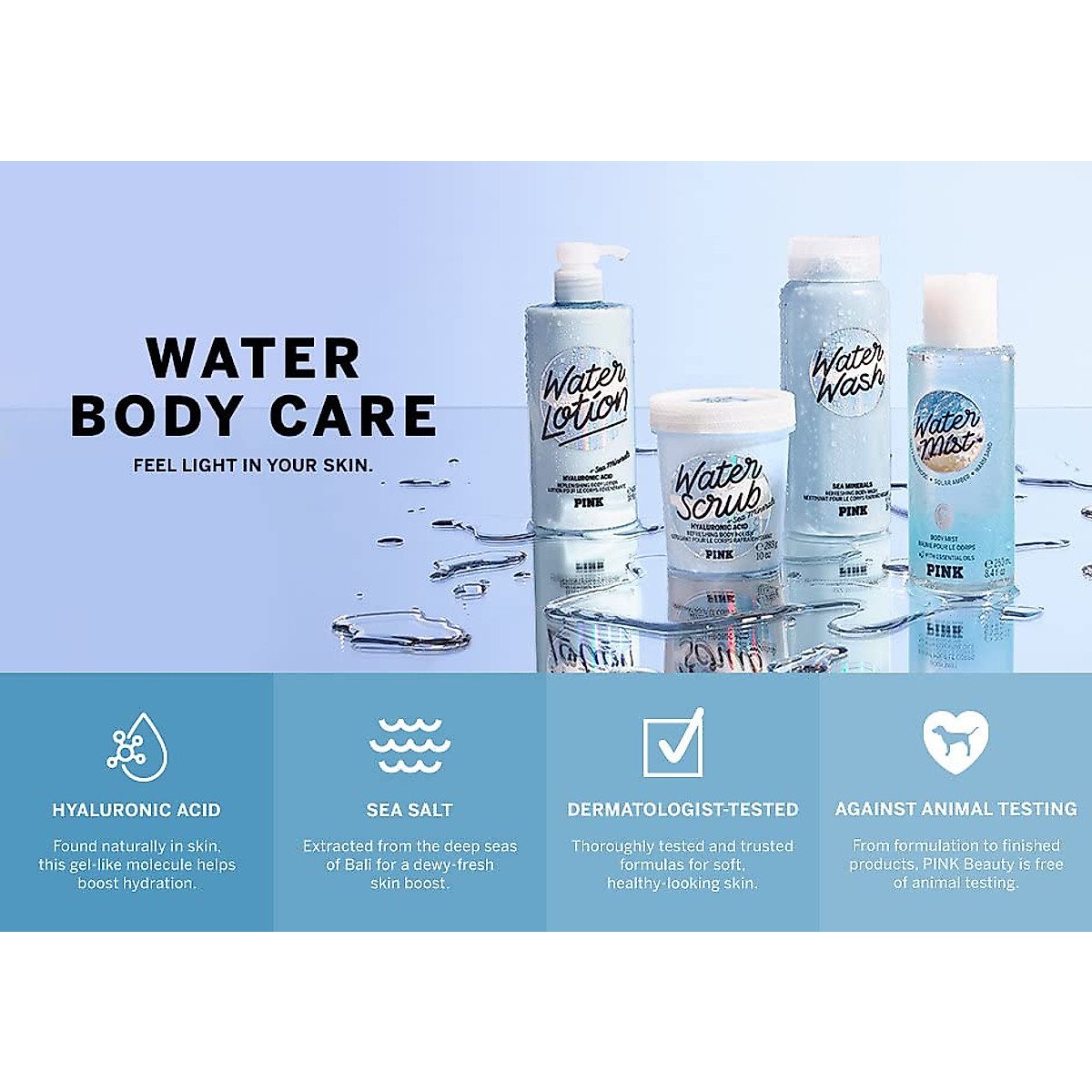 Victoria's Secret Pink Water Replenishing Body Lotion with Hyaluronic Acid