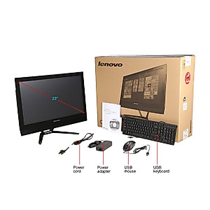 Lenovo C50-30 F0B1007QUS - All-in-One PC / 23" Multi-Touch Screen / Intel Core i3 4005U (1.70GHz) / 4GB DDR3 RAM / 500GB 7200RPM HDD / Windows 8.1