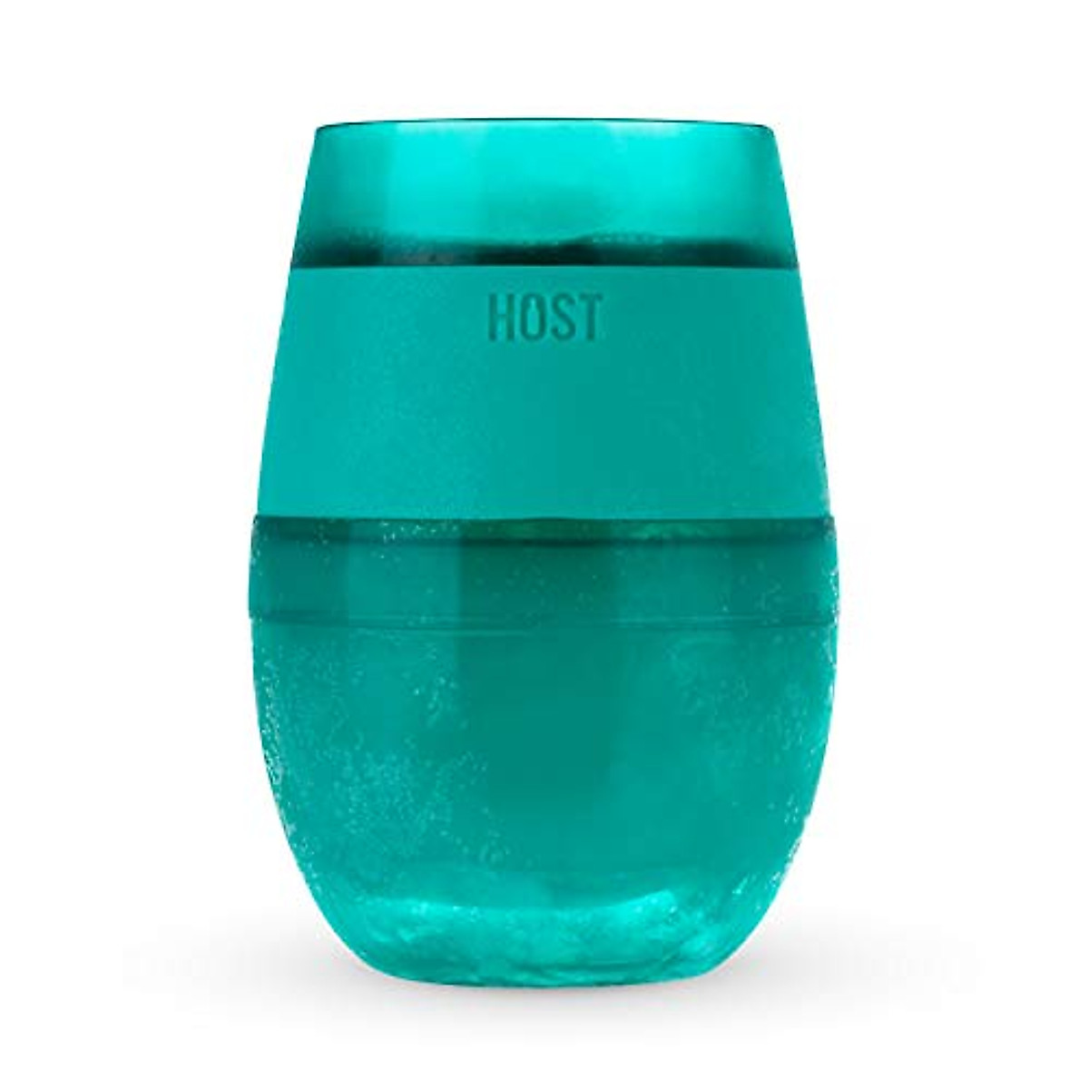 HOST Cooling Cup, Set of 1 Double Wall Insulated Freezable Drink Chilling Tumbler with Freezing Gel, Glasses for Red and White Wine, 1 Count (Pack of 1), Green