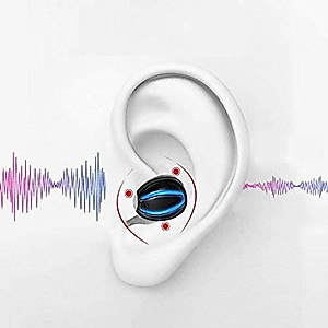 TBIIEXFL Earbuds Headphones Touch Control with Charging Case Waterproof Stereo Earphones in-Ear Built-in Mic Headset Premium Deep Bass for Sport