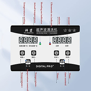 Ultrasonic Cleaner,Professional Lab Industrial Ultrasonic Cleaner, Commercial Ultrasonic with Heater Timer for Metal Parts,Carburetor,Fuel Injector,Brass,auto Parts,Engine Parts,etc