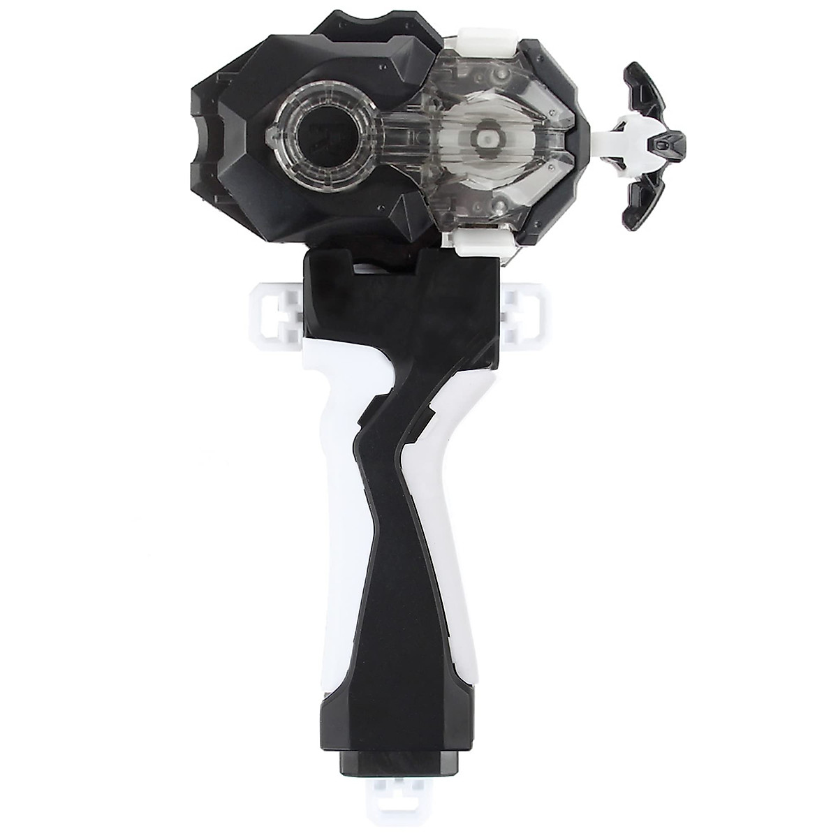 Bey Battling Tops Burst Launcher and Grip, Custom Bay Blade Launcher LR Left Right Spin DB Layer System Compatible with All Bey Burst Series (White)