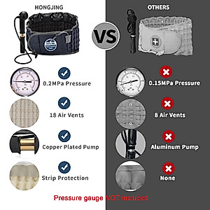 HONGJING Decompression Back Belt for Lower Back Pain Relief- Spine Reset Device Lumbar Support for Lifting, One Size Fits 29-49 Waist