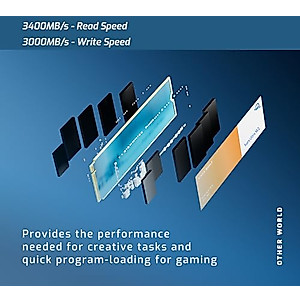OWC 2TB Aura Ultra III PCIe 3.0 NVMe M.2 2280 SSD Gen 3 Internal Solid State Drive, Up to 3400MB/s Read and 3000MB/S Write Speeds, for PC Laptops, Desktops, Servers PS5 and Gamers (OWCS3DN3P2T20)
