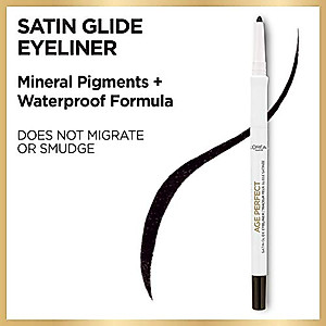 L'Oreal Paris Age Perfect Satin Glide Eyeliner with Mineral Pigments, Brown