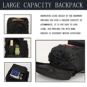 Extra Large Durable Hiking Backpack, [2022 Upgraded]Waterproof Camping Backpack 60l70l85l Rucksack Backpack Military For Men