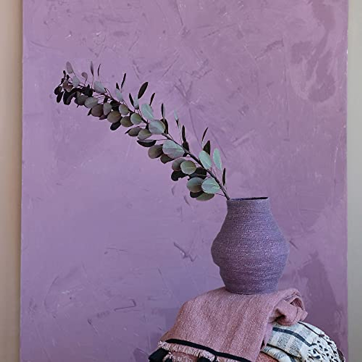 Bloomingville Hand-Woven Seagrass, Lilac Color Basket