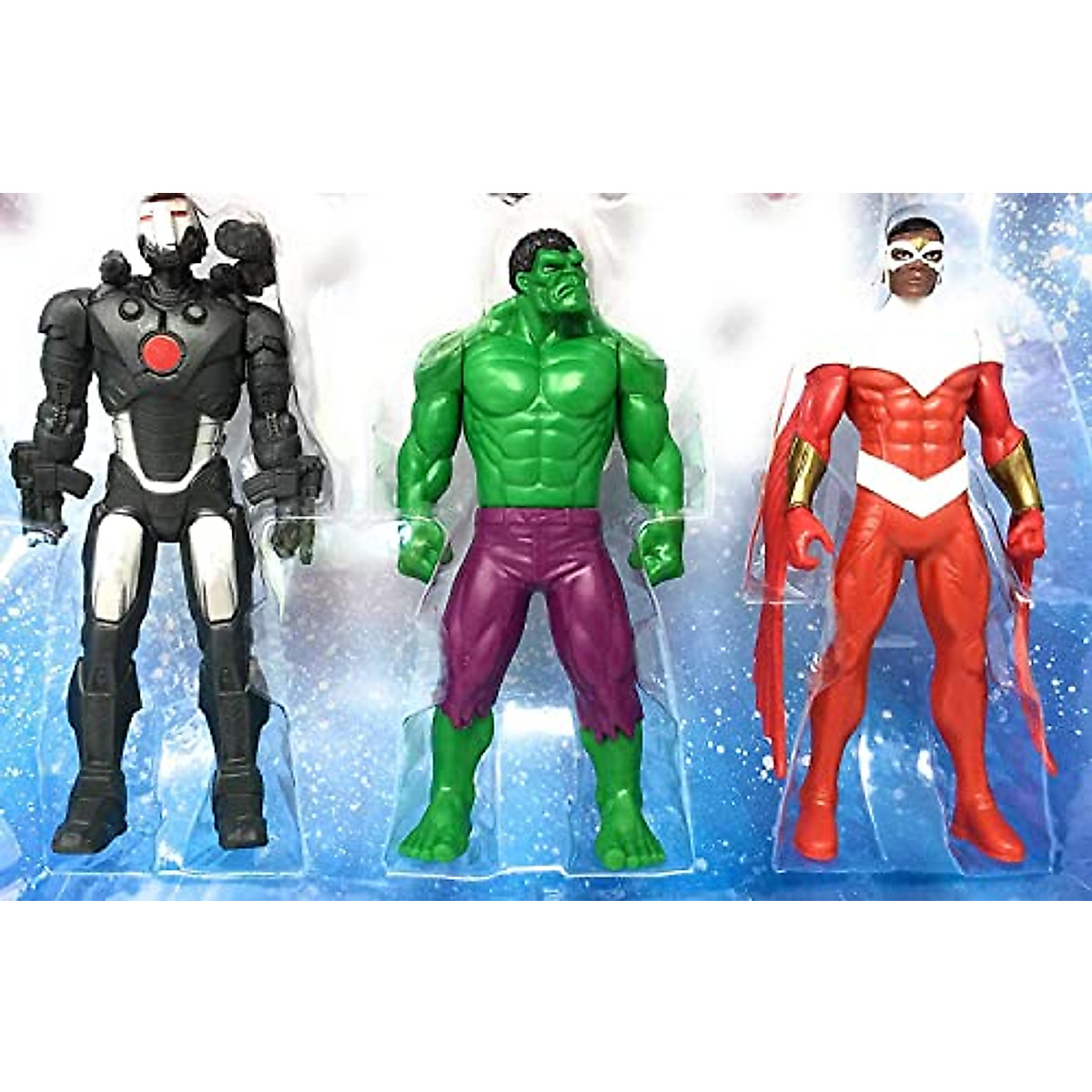 Marvel Avengers Action Figures - Iron Man, Hulk, Black Panther, Captain America, Spider Man, Ant Man, War Machine & Falcon! (8)