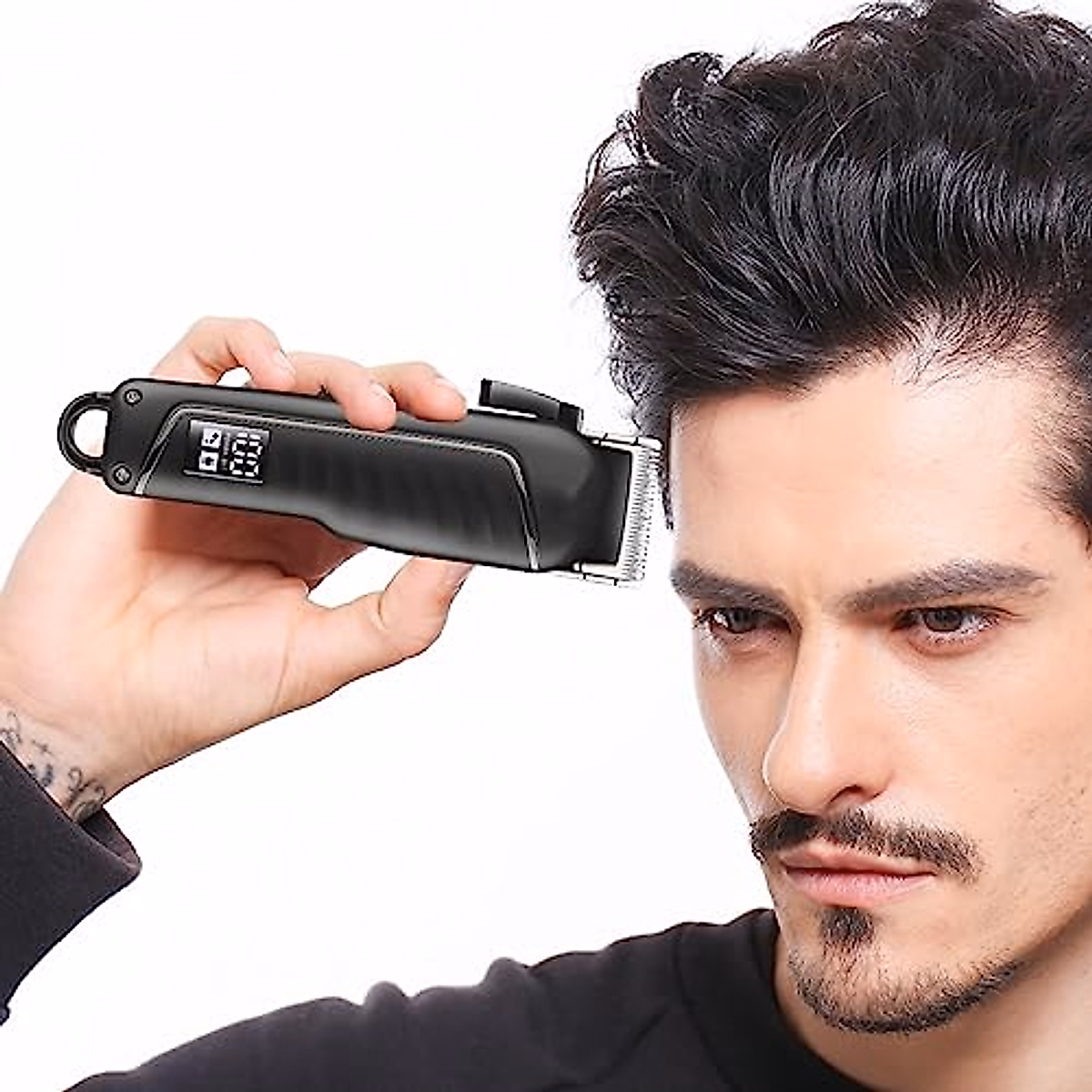 HARUE Hair Clippers for Men, Hair Clipper Adjustable Hair Trimmer Electric Haircut Cordless Hair Cutting Machine Digital Display Clippers for Men