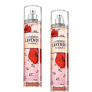 Bath and Body Works 2 Pack French Lavender & Honey Body Mist 8 Oz