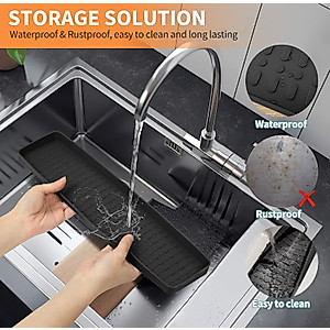 30 Inch Silicone Magnetic Stove Top Shelf, Kitchen Shelf Over Stove Spice Rack Apartment Must Haves Kitchen Gadgets for Above Stovetop Seasoning Organization and Storage with 2 Functional Prtitions