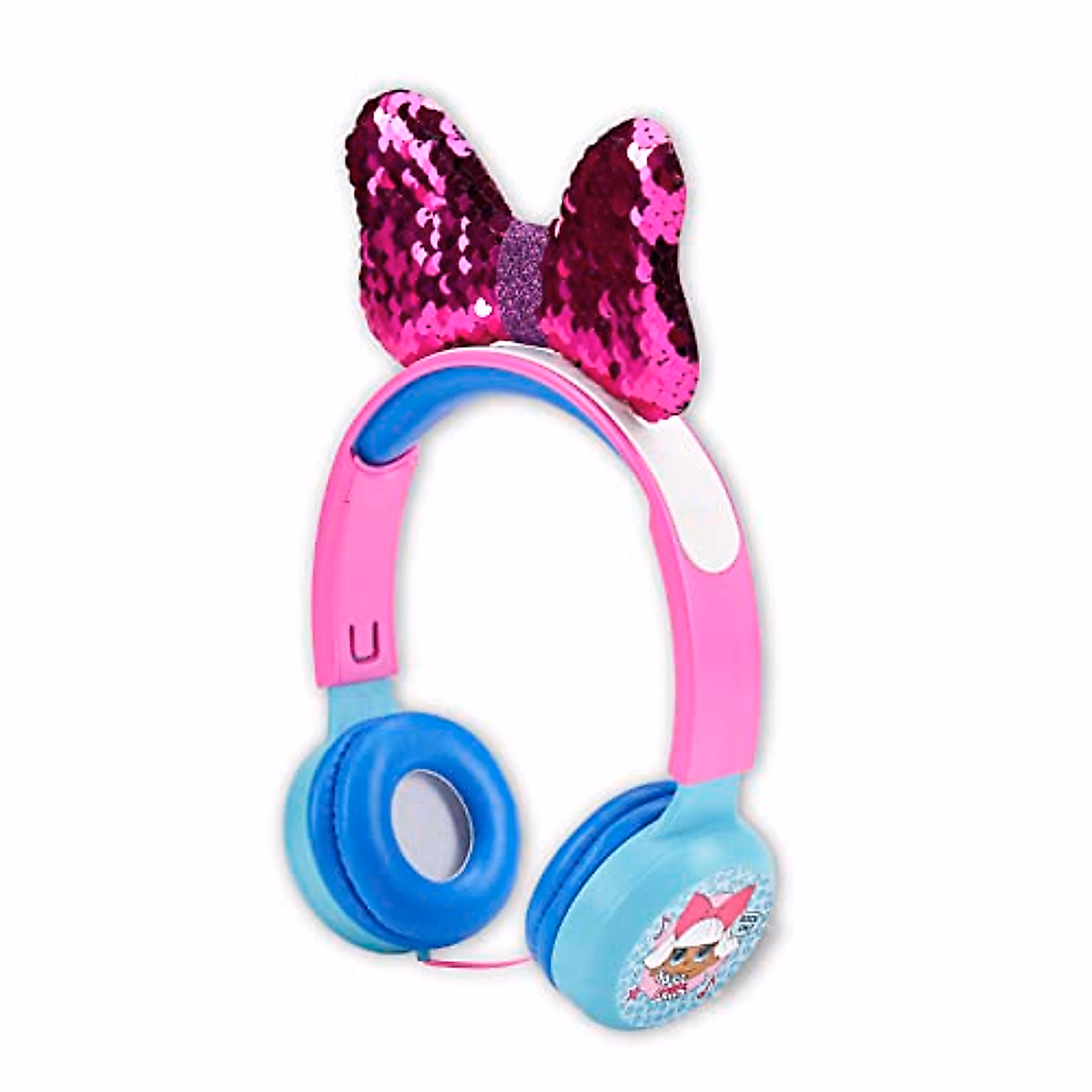 L.O.L. Surprise! Kids Safe Over The Ear Headphones HP2-13136 | Kids Headphones, Volume Limiter for Developing Ears, 3.5MM Stereo Jack, Recommended for Ages 3-9, by Sakar (Styles may vary)