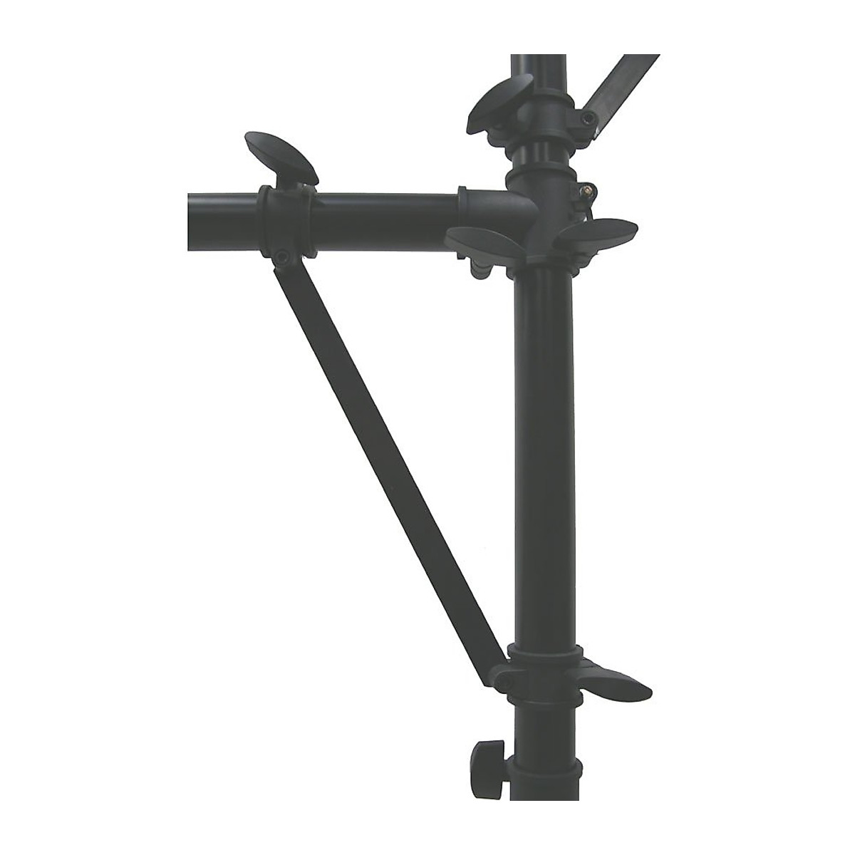 American Sound Connection Pro Audio Mobile DJ Light Stand Multi Arm Lighting T Bar Portable Tripod up to 12 Foot Height