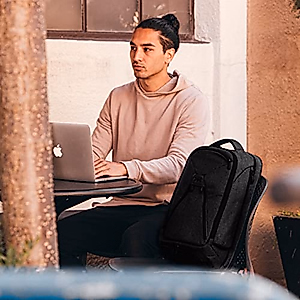 Knack Series 1 Laptop Backpack Fits up to 15 Inch - Knack Bags Carry-On Backpack, TSA Approved, Expandable Travel Backpacks (Stealth Black, Medium)