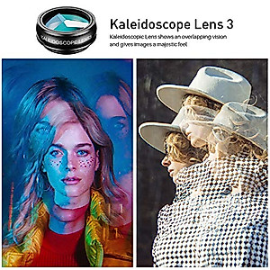 SHUTTERMOON iPhone Camera Lens Kit iPhone Smartphones/Pixel/Samsung/Android Phones Camera. 2xTele Lens ZoomLens+Fisheye Lens+0.36XSuper Wide Angle Lens & 20X Macro Lens CPL.Blue &Red Filter Filter