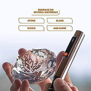 Culiau's Customizer Engraving Pen: Ultimate Cordless Portable for Artists & DIYers - Engrave 50+ Surfaces - Beginner Friendly - Rechargeable - Free 30 Bits & Mastery Guide