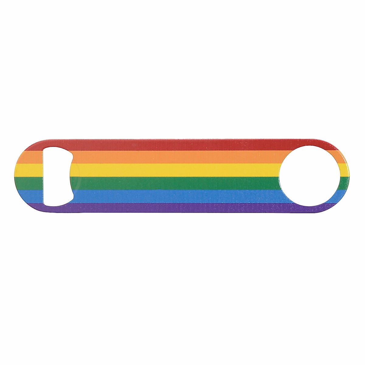 Rainbow Love Powder Coated Steel Bottle Opener