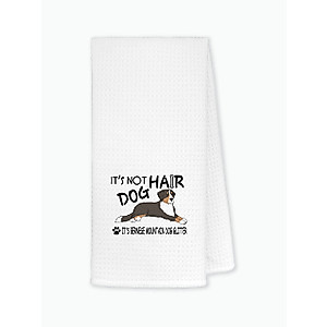 It's Not Dog Hair It's Bernese Mountain Dog Glitter Kitchen Towels Dishcloths 24"x16",Funny Puppy Dog Dish Towels Bath Towels Hand Towels,Gifts For Dog Lovers Girls Women,Bernese Mountain Dog Mom Gift