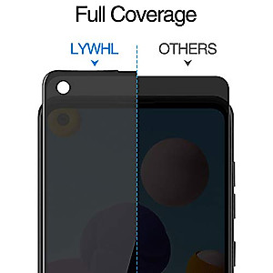 [2 Pack] for Samsung Galaxy A21/A21S Privacy Screen Protector, [Full Coverage] Anti Spy HD Clarity 9H Tempered Glass Screen Protector, Scratch Resistant, Bubble Free, Easy Insall, Case Friendly (6.5 Inch)