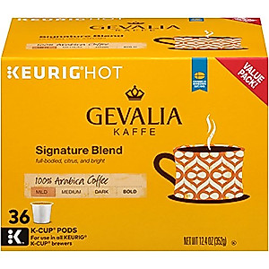 Gevalia Signature Blend Mild Roast K-Cup Coffee Pods (36 Pods)