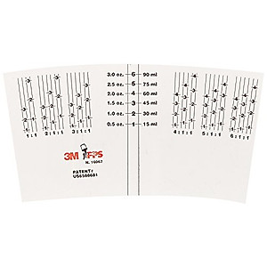 3M PPS (Original Series) Mix Ratio Insert - Generic, 16067, 3 oz, 10 inserts per pack