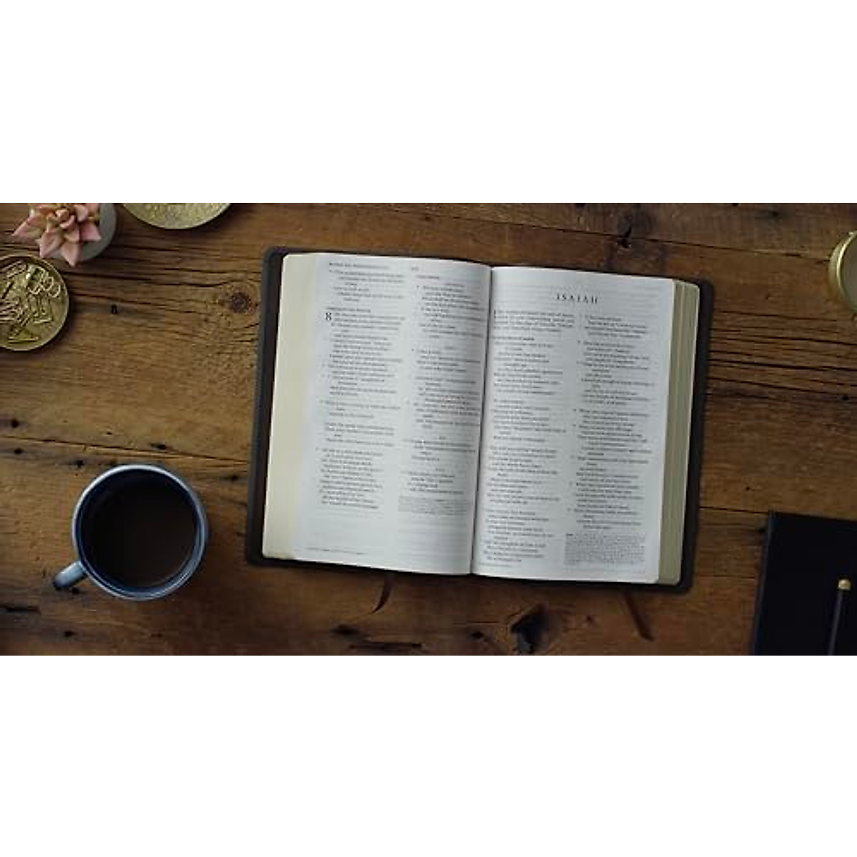 ESV Large Print Thinline Reference Bible (Brown)