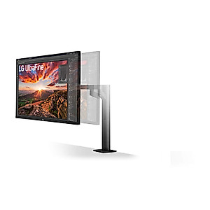 LG 32BN88U-B 31.5” Ergo IPS UHD 4K Ultrafine Monitor (3840x2160) with Ergonomic Stand & C-Clamp, USB Type-C, DCI-P3 95%(Typ.), HDR10 and AMD FreeSync, Black (Renewed)