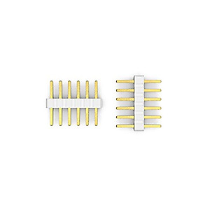 Litcessory 6-Pin to 6-Pin Connector for Philips Hue Lightstrip Plus (15 Pack, White - STANDARD 6-PIN V3)