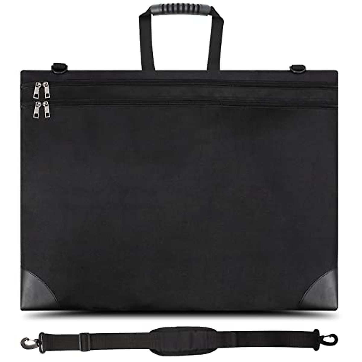 EUYZOU Art Portfolio Case, 18" x 24", Large Art Storage Folder with Handle, Poster Board Storage Bag, Art Carrying Tote Bag with Adjustable Shoulder Strap for Artwork