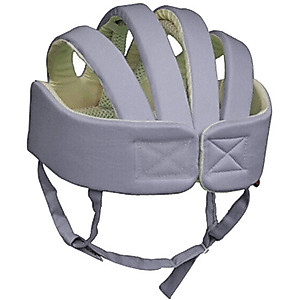 Huifen Adjustable Baby Head Protector, Baby Helmets for Crawling Walking Lightweight Safety Baby Helmet Jumping Running Breathable Hat Infant Essentials Toddler Helmets 6-24 Months (Gray)