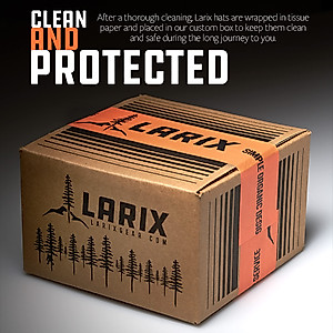 LARIX Trucker Hat - Tamarack Mountain, Heather/Black, NoSweat Hat Liner Included