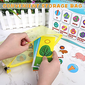 Bukm Preschool Montessori Toys for Toddlers, Toddler Activities Preschool Learning Busy Book, 14 Themes Educational Learning Book Autism Toys, Busy Board Educational Learning Toys for Kids