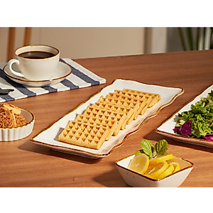 ONEMORE Set of 2 Serving Platters and Olive Tray Bundle