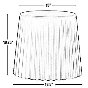 2xHome Armless Side Ottoman Indoor or Outdoor Plastic Multifunctional Dining Chair End Table, Gray