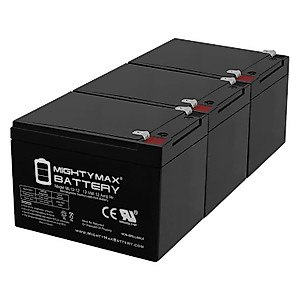 Mighty Max Battery 12V12AH F2 Battery for Razor Dirt Rocket SX500-15128101 - 3 Pack