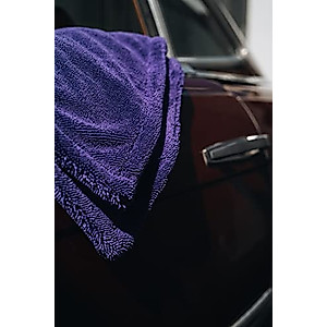 55tech Fast Drying Towels for Cars 31"x20" Car Wash Dry & Clean Microfiber Towel Twist-Loop Pile for Faster One-Pass Vehicle Cleaning Detailing Trucks SUVs Boats Superior Absorbency GSM1600