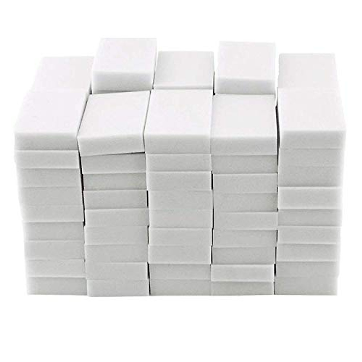 Ksrnsne Magic Cleaning Sponges Eraser, Household Sponge Eraser Cleaner Foam Cleaning for Kitchen, Furniture, Car, Leathe (50 Pack)