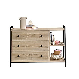 Sauder North Avenue Dresser, L: 42.95" x W: 15.83" x H: 30.0", Charter Oak Finish
