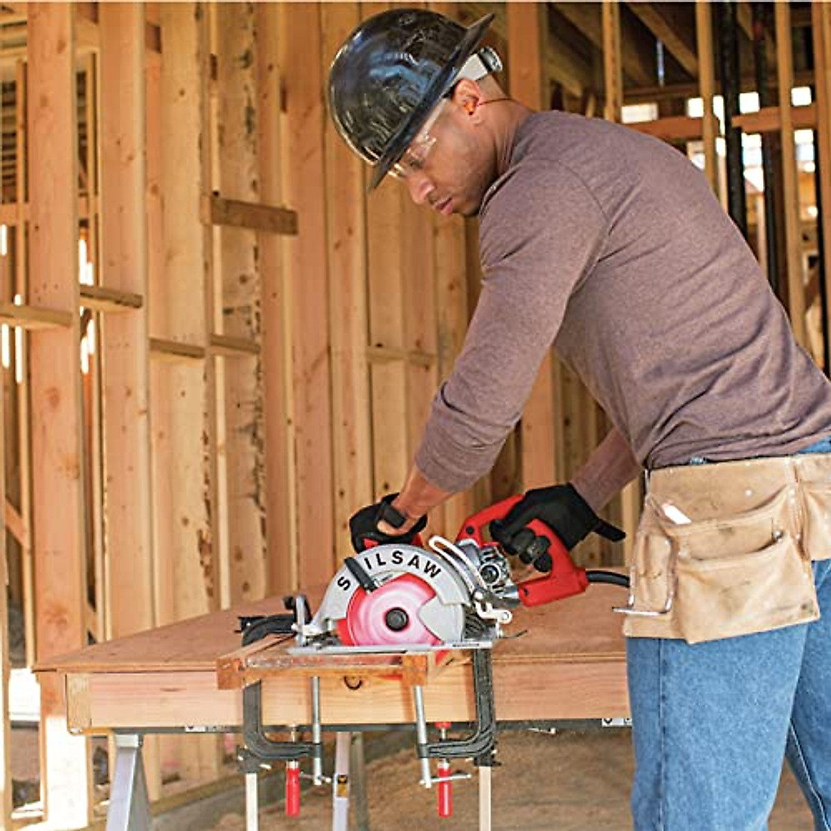 SKIL 7-1/4 In. Magnesium Worm Drive Skilsaw Circular Saw-SPT77WM-22