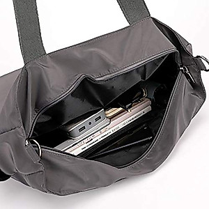 Crossbody Bags for Women, Nylon Purse with Multi Pockets Large Shoulder Bags Handbags for Travel & Work & Daily Use -Wine red