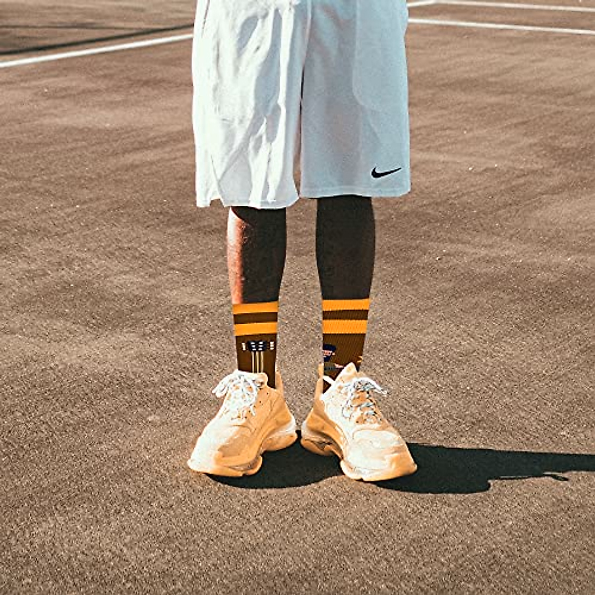 Funny Guitar Socks Men Teen Boys - Music Fun Novelty Crazy Funky Silly Crew Cool Socks 9-11 Musical Musician Guitar Teacher Valentines Day Gifts for Music Lovers Christmas Stocking Stuffers