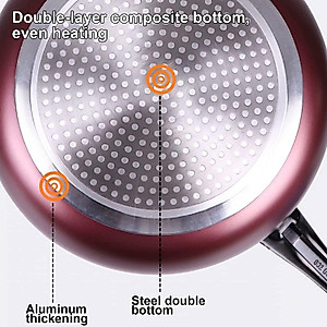 SHENGANG Stainless Steel Stovetop Popcorn Popper, Hand-Cranked Popcorn Maker, with Lid & Handle, Easily Make Classic Flavored Popcorn