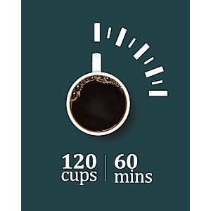 RIEDHOFF 120 Cup Commercial Coffee Maker, [Quick Brewing] [Food Grade Stainless Steel] Large Coffee Urn Perfect For Church, Meeting Rooms, Lounges, and Other Large Gatherings-18 L