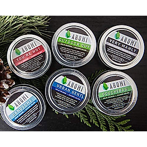 Aromi Solid Cologne | Fresh, Woodsy Scent, Best Men's Fragrance - Vegan, Cruelty-free, Portable, Travel-friendly, Stocking Stuffer, 1.0 oz, 5 (Very Manly)