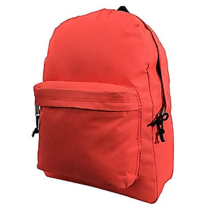 K-Cliffs 40pcs Bulk Classic Backpack 16in Basic Bookbag Case Lot Simple School Bag Assorted Colors