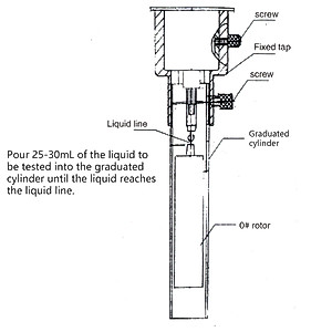Bonvoisin Rotor #0 for NDJ-5S/8S/8T/9T Digital Rotational Viscometer (1-10mPa.s)