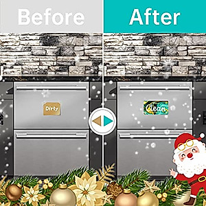 Dirty Clean Dishwasher Magnet,Dishwasher Magnet Clean Dirty Sign Magnet for Dishwasher Dish Bin That Says Clean or Dirty Dish Washer Refrigerator for Kitchen Organization and Storage Necessities